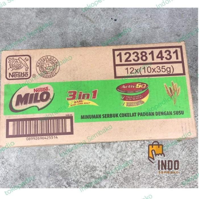 Jual Milo 3 in 1 isi 120 sachet x 34g / Milo 3 in 1 dus / Susu Milo ...