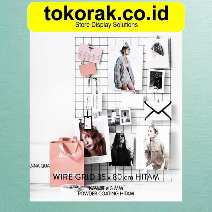 Jual WIRE GRID MESH 35 X 80 CM HITAM KAWAT RAM TEBAL DINDING - Jakarta ...