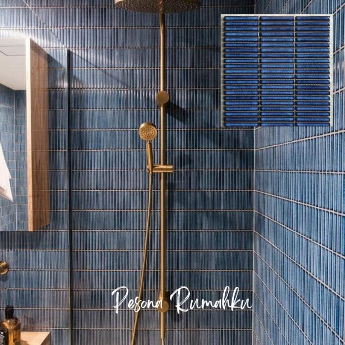 Jual Venus Tiles Type Pottery Striped Deep Ocean - Mozaik Dekorasi ...