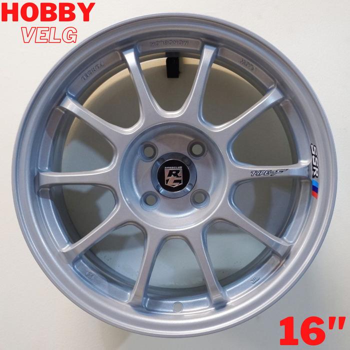Jual VELG FLOW FORMING REP. SSR TYPE F R16 x 7 4H 100 ET 40 MATT SILVER ...