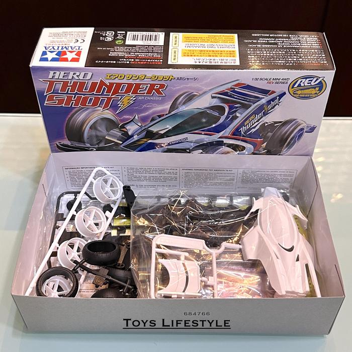 Jual Mainan Rakit Mobil Tamiya Mini 4WD (ORI) - Aero Thunder S ...