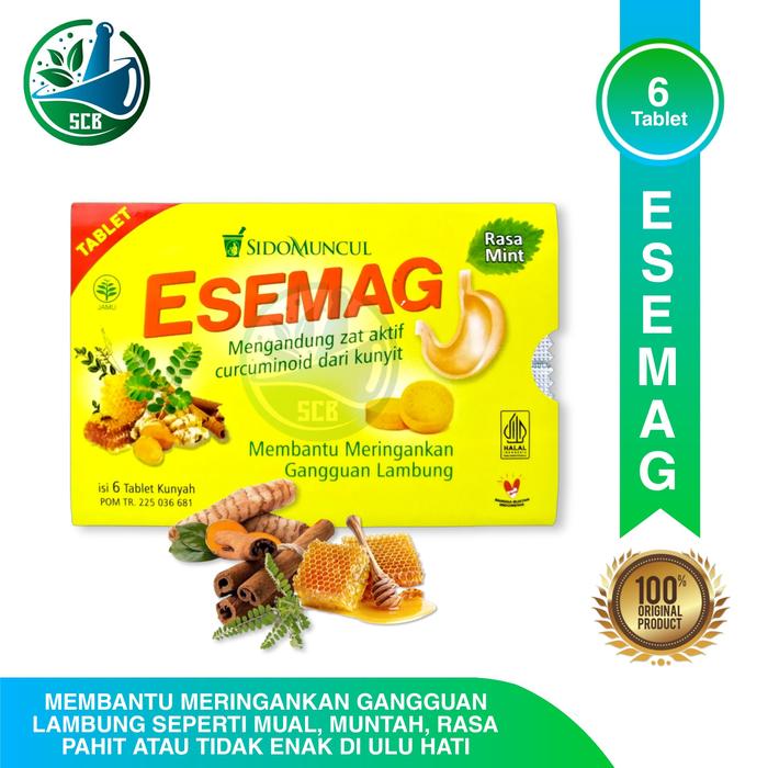 Jual Sidomuncul Esemag Strip Isi 6 Tablet - Sakit Perut Lambung Maag ...