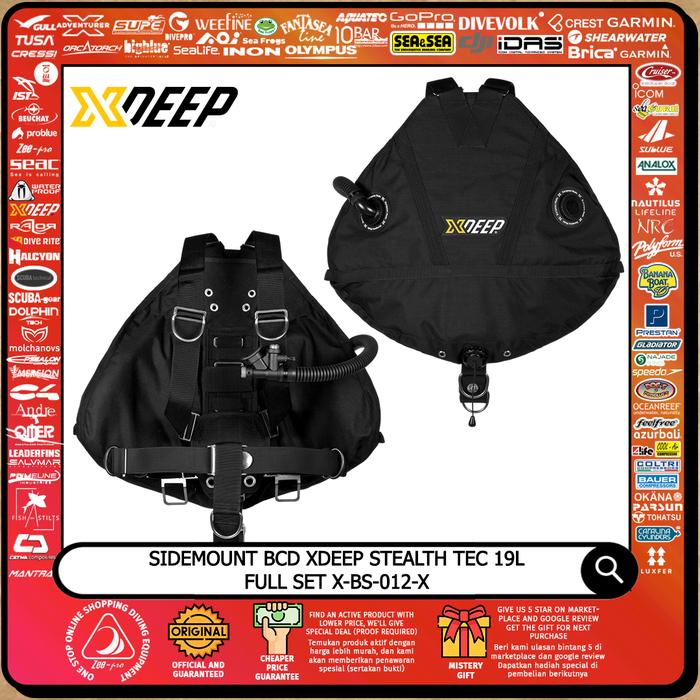 Jual Scuba Diving Alat Selam Sidemount BCD XDEEP Stealth Tec 19L Black - Kota Denpasar - Zeepro ...