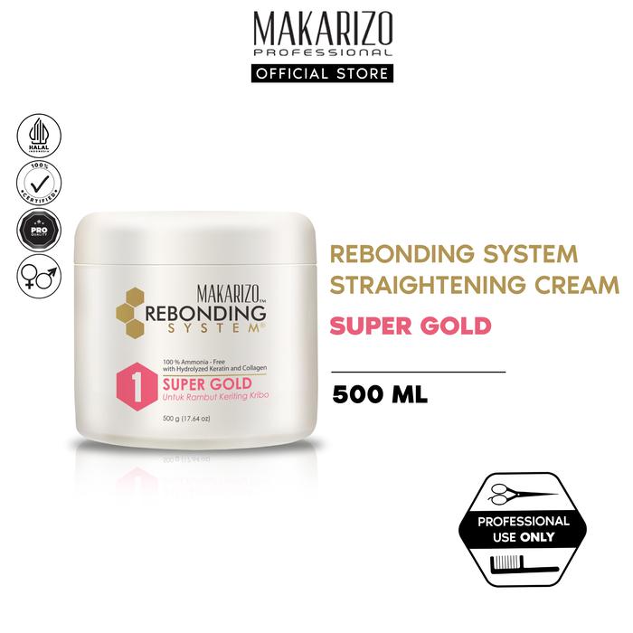 Promo Makarizo Professional Rebonding System Super Gold 500 gr ...