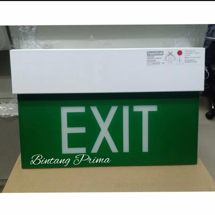 Jual Emergency EXIT LED Power Craft / Lampu Emergency EXIT Power Craft ...