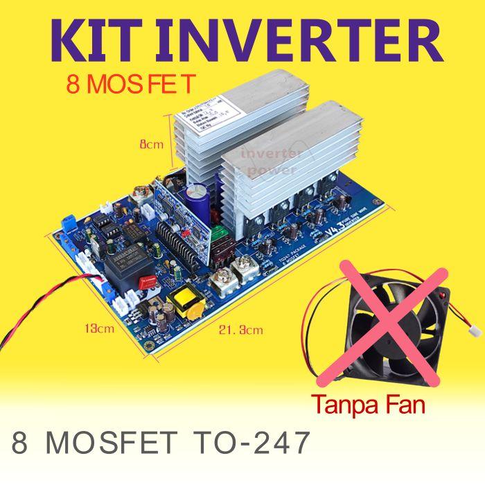 Jual Inverter Pure Sine Wave High Power Frequency Inverters 8 mosfet TO ...