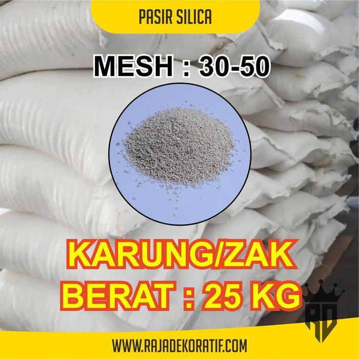 Jual Pasir Silica Silika Mesh 30-50 Ukuran Karung 25 Kg - Jakarta Timur ...