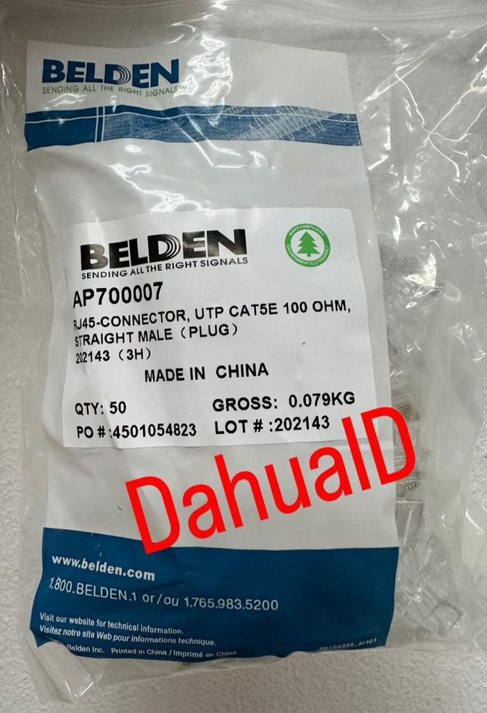 Jual BELDEN CONNECTOR RJ45 CAT 5E ISI 50 PCS/PACK - Jakarta Pusat ...
