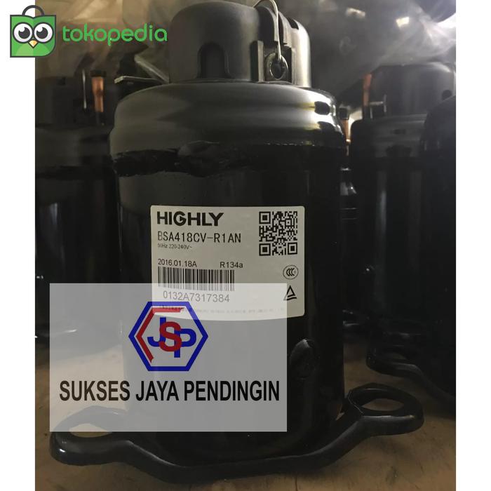Jual Compressor Panel Highly BSA418CV-R1AN R134a / Kompresor Highly ...