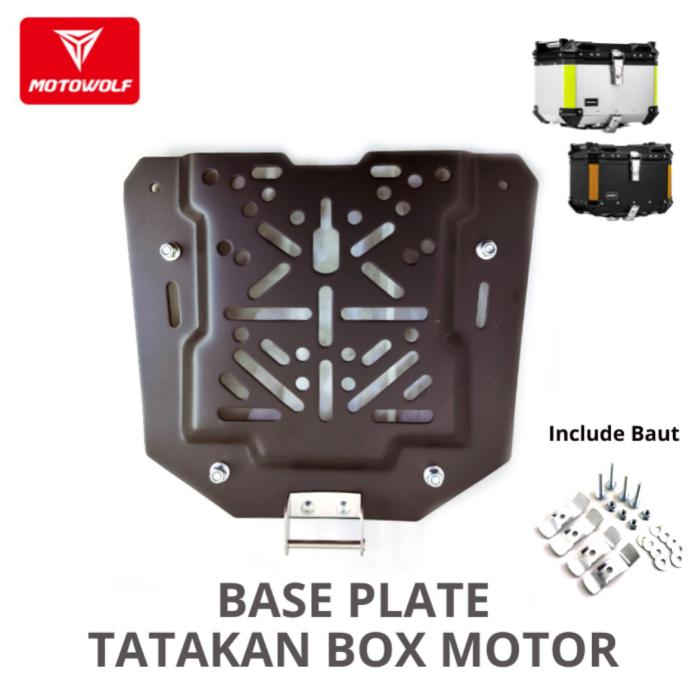Promo Tatakan Box Motor Touring Motowolf Baseplate Box Base Plate Box ...