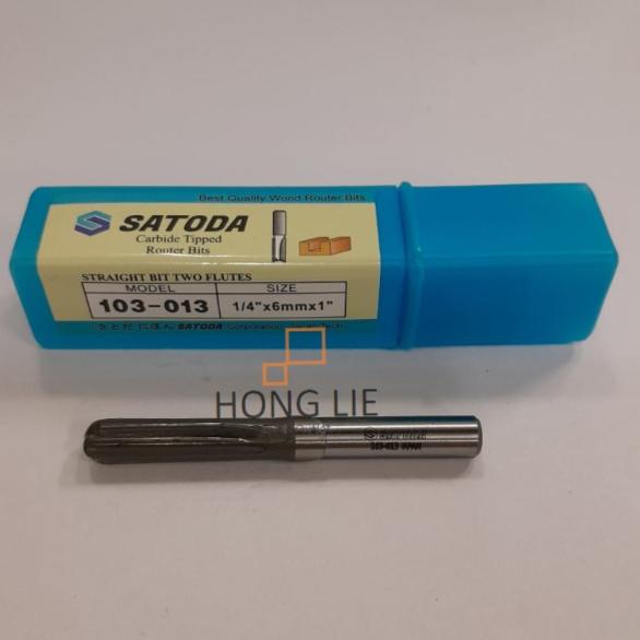 Jual Satoda 103-013 Mata Router / Profil Lurus / Straight Bit 6mm 6 mm ...