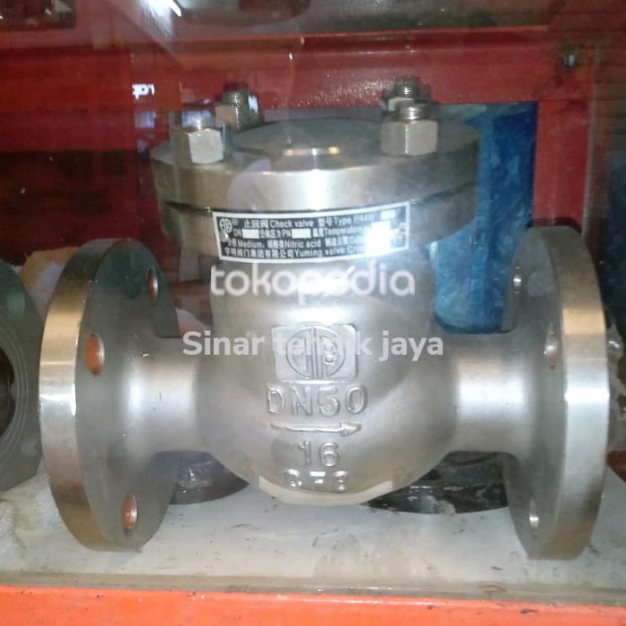 Jual Swing check valve 2" ss304 pn16 flange DN 50 - Jakarta Barat ...