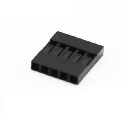 Jual Black housing 6p dupont connector 6 p pin house Konektor pitch 2 ...