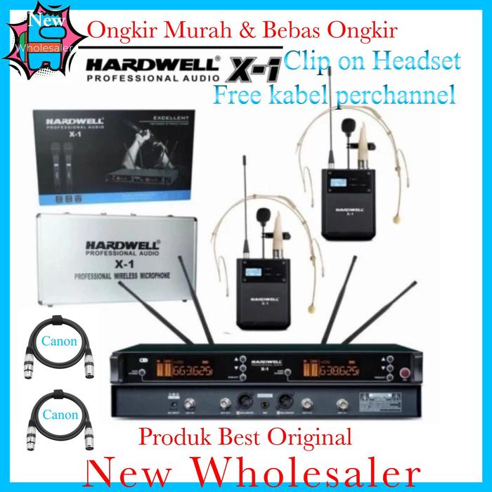 Jual Mic wireless Hardwell X1 clip on headset Imam Besar Original Resmi ...