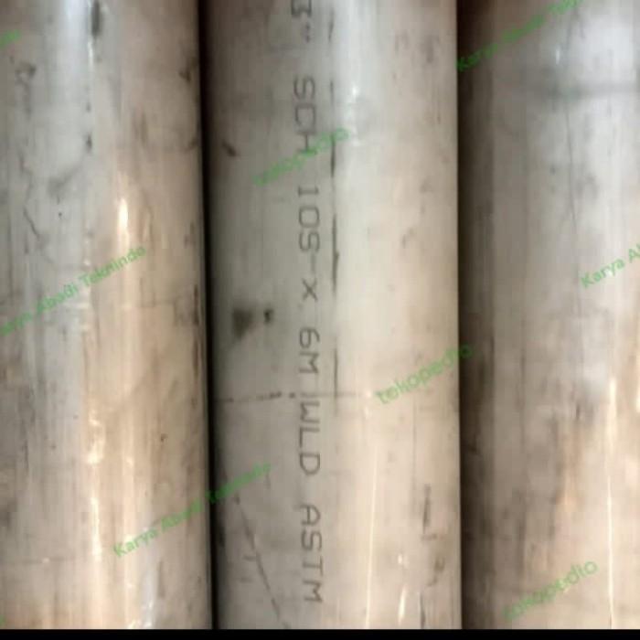 Jual Pipa Stainless SS304 SCH10 4 " inch /panjang 100Cm/ Pipa stainless ...
