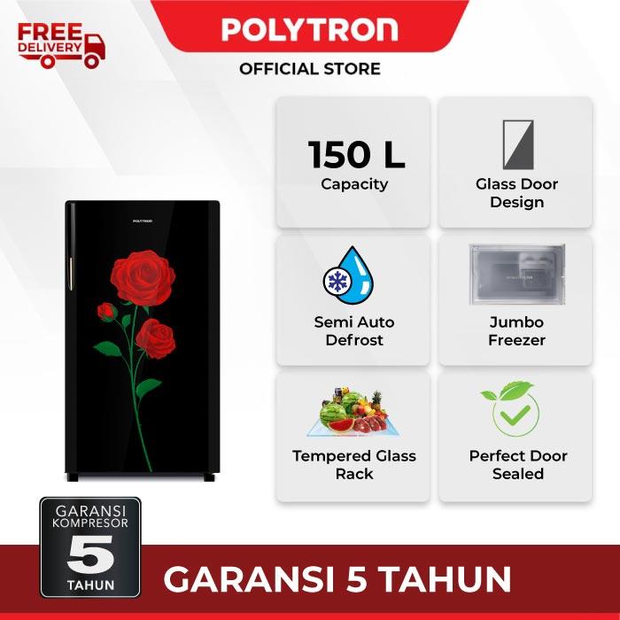 Promo POLYTRON Kulkas 1 Pintu Belleza Varia 150 liter PRA 15DRX Cicil 0 ...