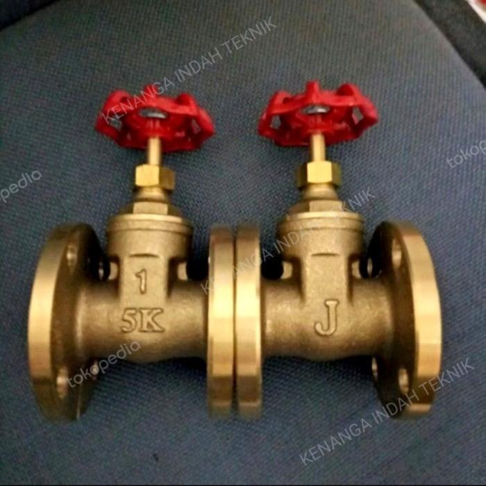 Jual Gate Valve 5k Kuningan 1-1/2" inch / Gate Valve 5K Bronze ...