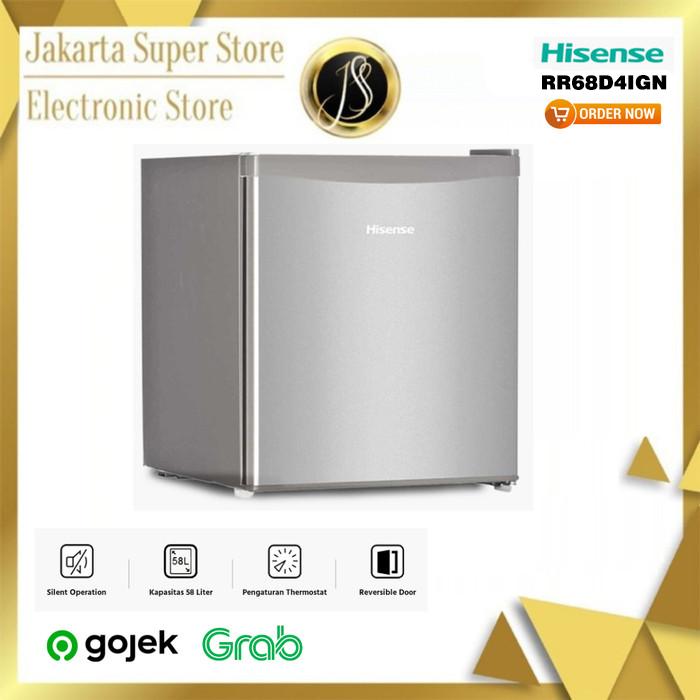 Jual Hisense Kulkas Mini Portable 42L lemari es mini bar RR58D4IGN ...