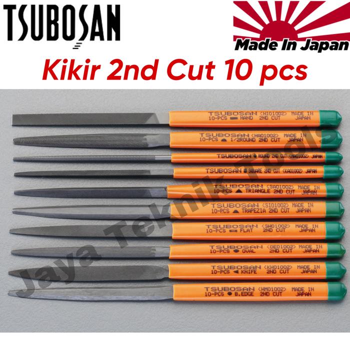 Jual Kikir Tsubosan Set 2nd Cut Jepang Steel Files Engineer 01002 10 ...