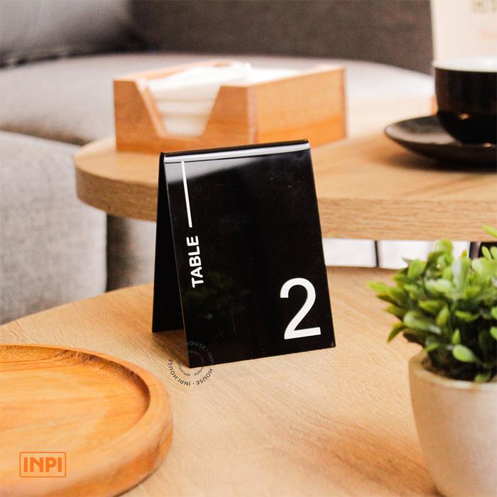 Jual Table Number - Nomor Meja Akrilik - Nomor Meja Resto Cafe - Nomor ...