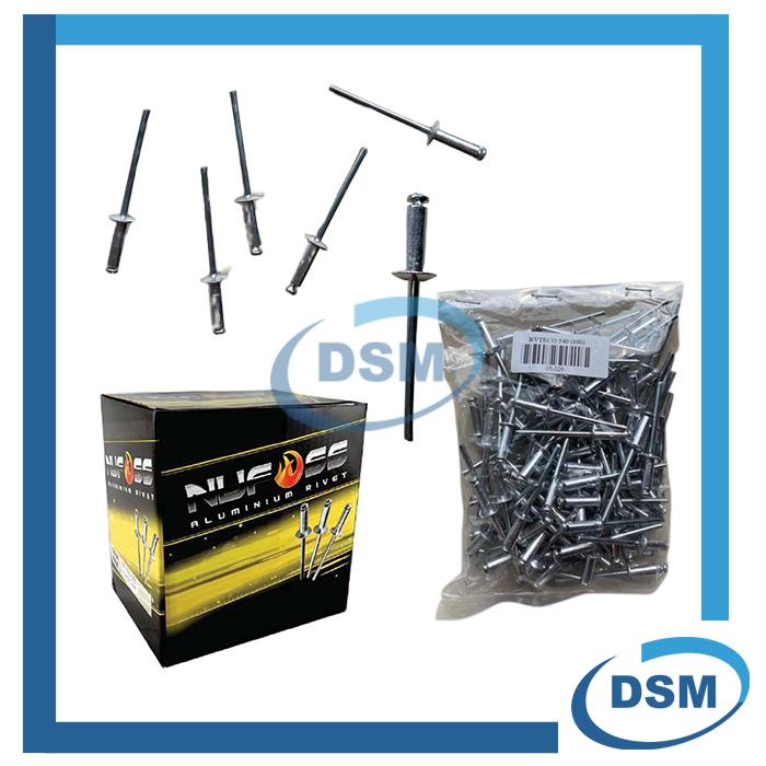 Jual PAKU RIVET 540 - 4 X 11 MM BLIND RIPET RIFET TEMBAK ALUMINIUM 100 ...