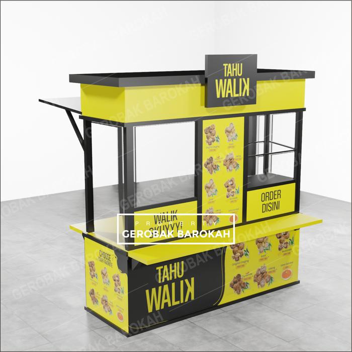 Jual Gerobak Gorengan Fried Chicken Booth Tahu Walik - Kayu Mahoni ...