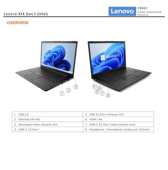 Jual Lenovo K14 Gen-1 Intel i7-1165G7 16GB 512GB WIN PRO 21CS002CID 2CID - Jakarta Pusat ...