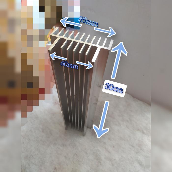 Jual heatsink pendingin 2U 30cm BUILT UP 18 SIRIP hs 2 U 30 cm heat ...