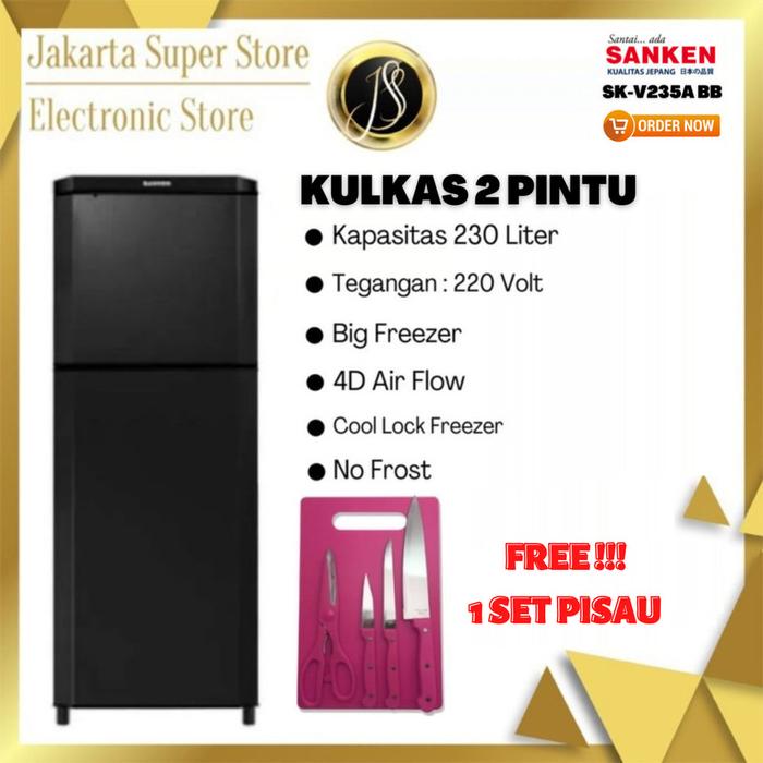 Jual KULKAS 2 PINTU SANKEN SK-V235A BB / SANKEN KULKAS 2 PINTU SK-V235 A BB - Jakarta Utara ...