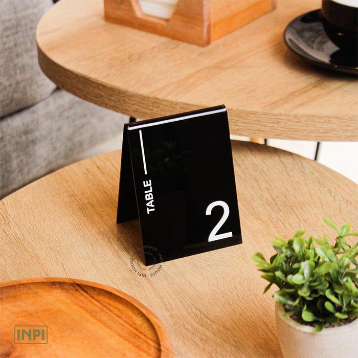 Jual Table Number - Nomor Meja Akrilik - Nomor Meja Resto Cafe - Nomor ...