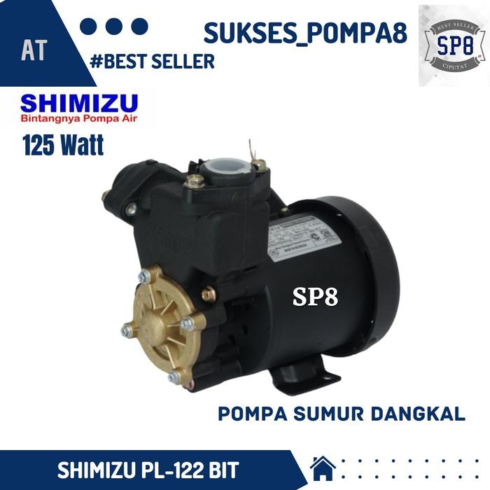 Jual Pompa Air Shimizu PL-122 BIT Non Otomatis / Pompa Air Sumur ...