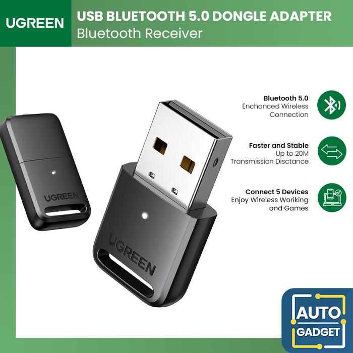 Jual UGREEN 80890 USB Bluetooth Wireless Dongle Adapter BT 5.0 Receiver ...