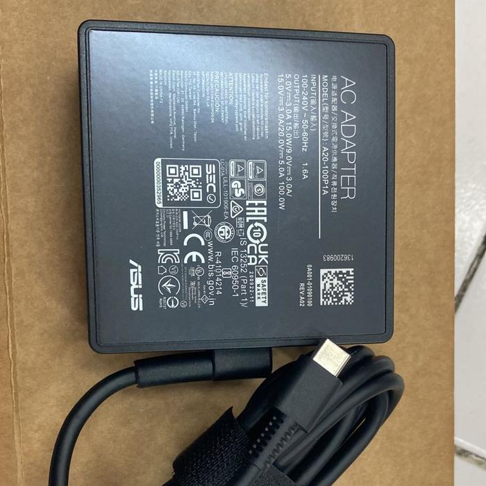 Jual Adapter charger ASUS ROG Flow X13 GV301 Z13 A20-100 20V 5A 100W Type-C - Kota Surabaya ...