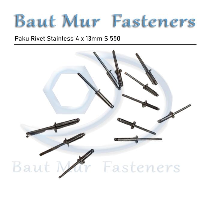 Jual Paku Rivet Stainless 4 x 13mm / Blind Rivet S 550 - Jakarta Pusat ...