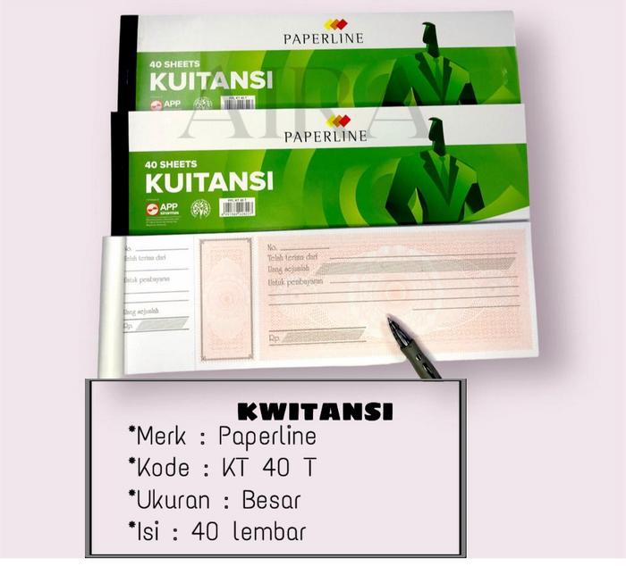 Jual KWITANSI PAPERLINE 40 LEMBAR BESAR - Kota Denpasar ...