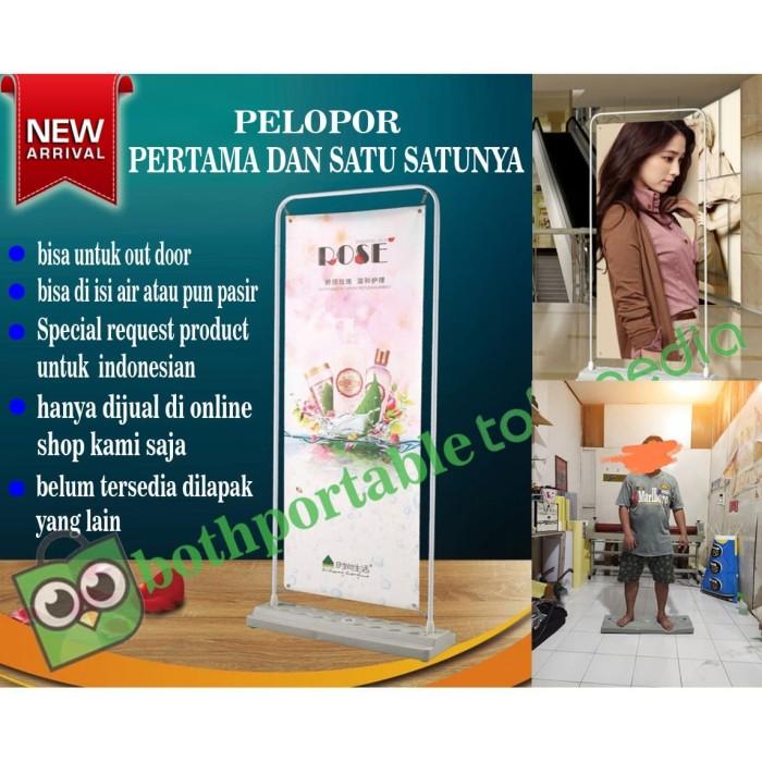 Jual Standing Water Tank Door Frame Banner 80cm x180cm di isi air/pasir ...