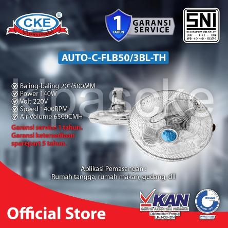 Jual CKE Ceiling Fan AUTO-C-FLB50 20 Inch Kipas Angin - Kota Medan ...