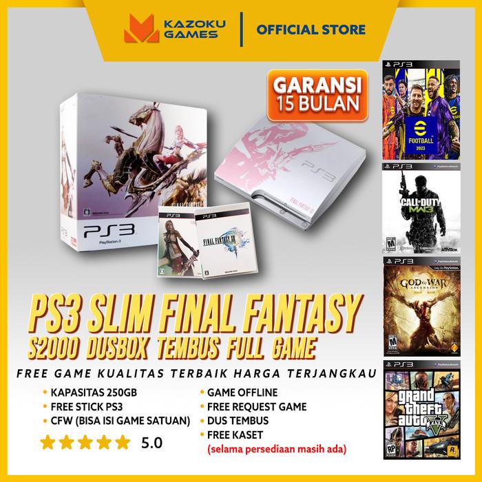 Jual PS3 PLAYSTATION 3 SLIM FINAL FANTASY SERI 2000 DUS TEMBUS FULL ...