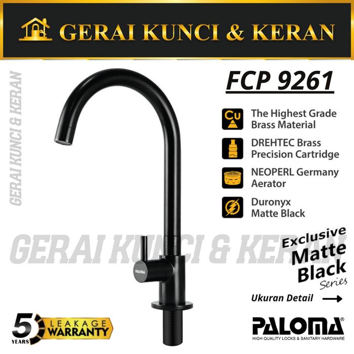 Jual PALOMA FCP 9261 Keran Sink Angsa Cuci Piring Dapur Wastafel Kran ...