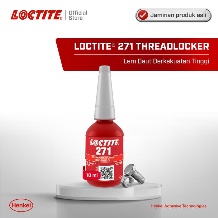 Jual Henkel LOCTITE 271 THREADLOCKER Lem Baut 10 ml - Jakarta Pusat ...