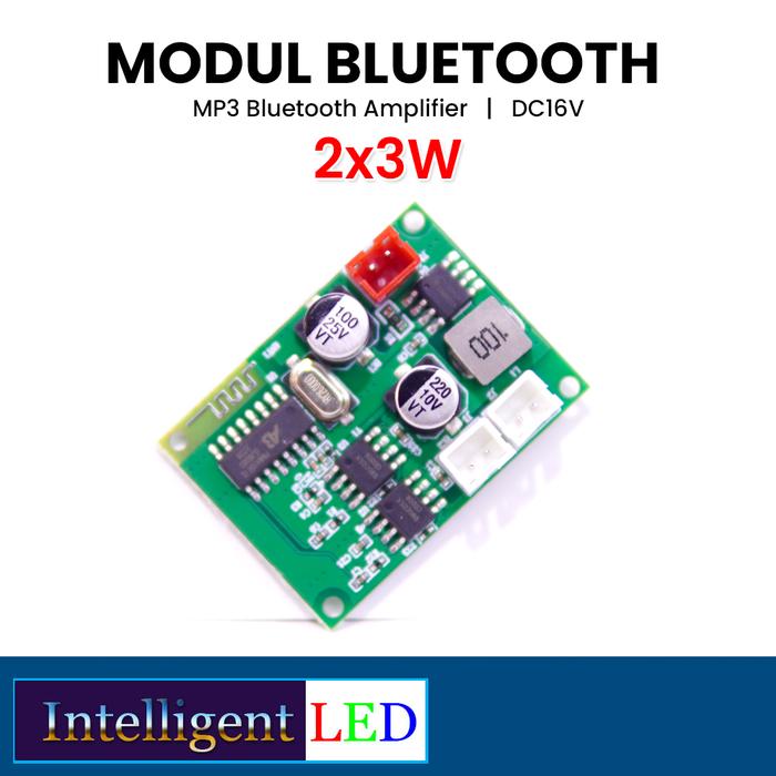 Jual MP3 Bluetooth Modul Power Amplifier Stereo 2x3W Board Car Audio 7V ...