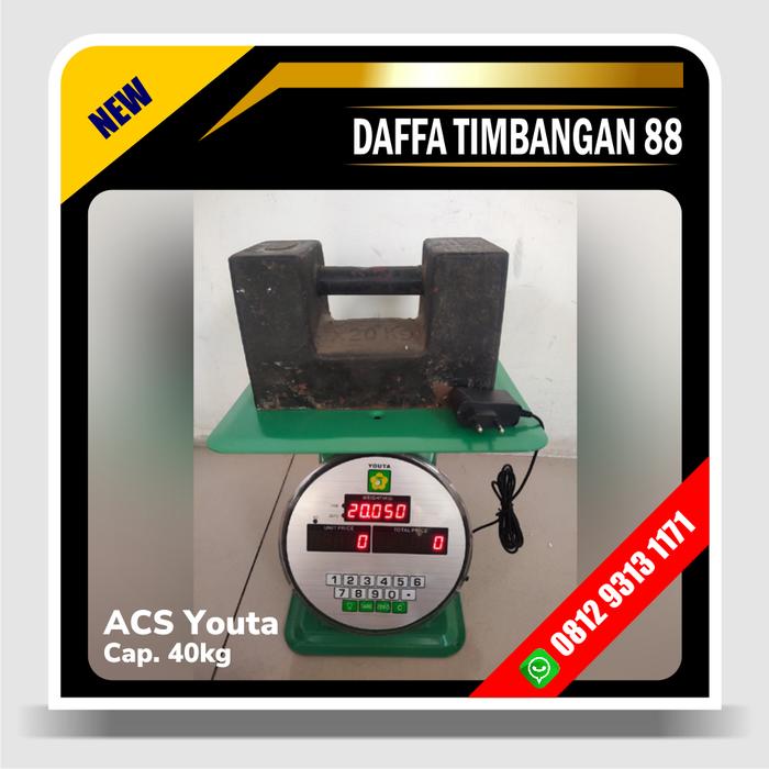 Jual Timbangan Duduk Digital 40 kg ACS Youta Timbangan Penghitung Harga ...