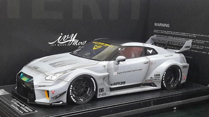 Jual 1/18 IVY MODEL NISSAN GTR R35 LB WORKS LIBERTY WALK FIGHTER NO ...