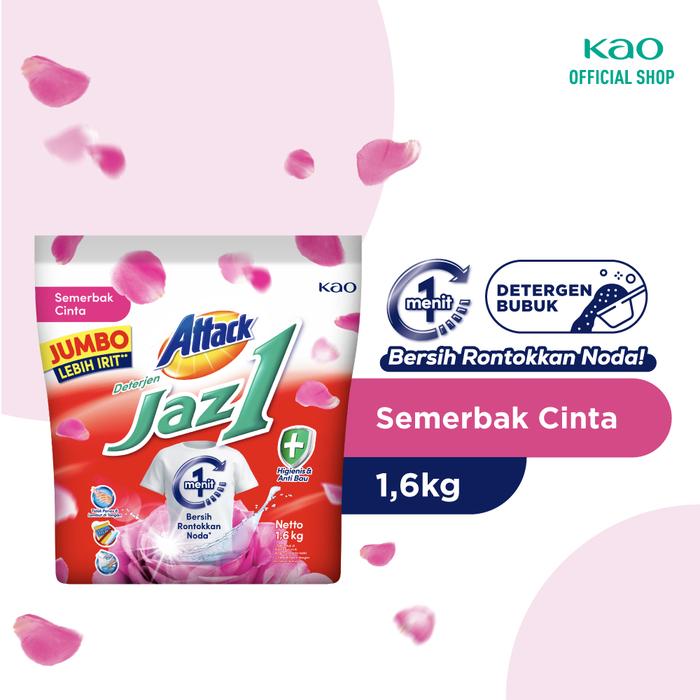Promo Attack Jaz1 Semerbak Cinta 1.6kg - Deterjen Bubuk Sabun Cuci Baju ...