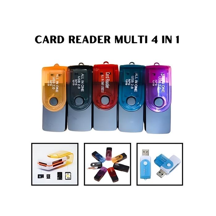 Jual USB Card Reader 4 in 1 Pembaca Kartu Memory All in One - Kota ...