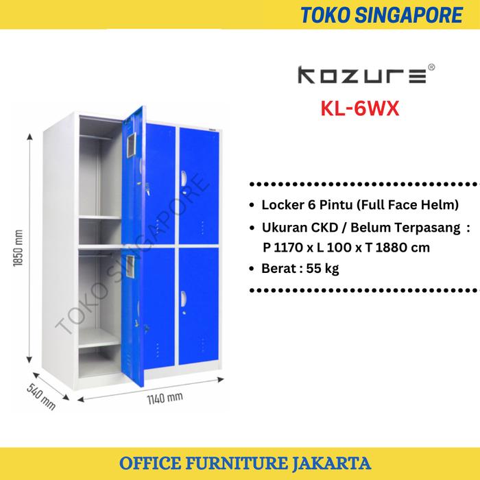 Jual LOCKER 6 PINTU KOZURE KL-6WX (MUAT HELM) - Jakarta Barat - Toko ...