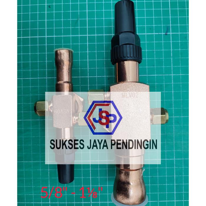 Jual Rotalock Valve Compressor Danfoss 1set MT64 / MTZ64 - Jakarta ...