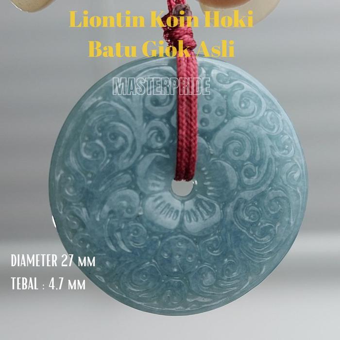 Jual LIONTIN GIOK DONAT UKIR ASLI BURMA PRIA WANITA BERSERTIFIKAT TYPE ...
