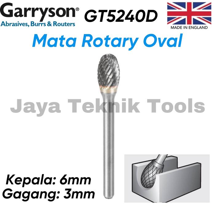 Jual Mata Tuner Garryson GT5240 d Rotary 3 mm Tungsten Carbide Burr ...