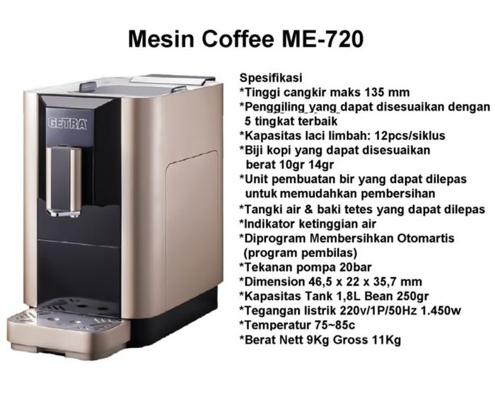 Promo Coffee Machine Full Automatic Espresso ME-720 Kopi mesin Otomatis ...